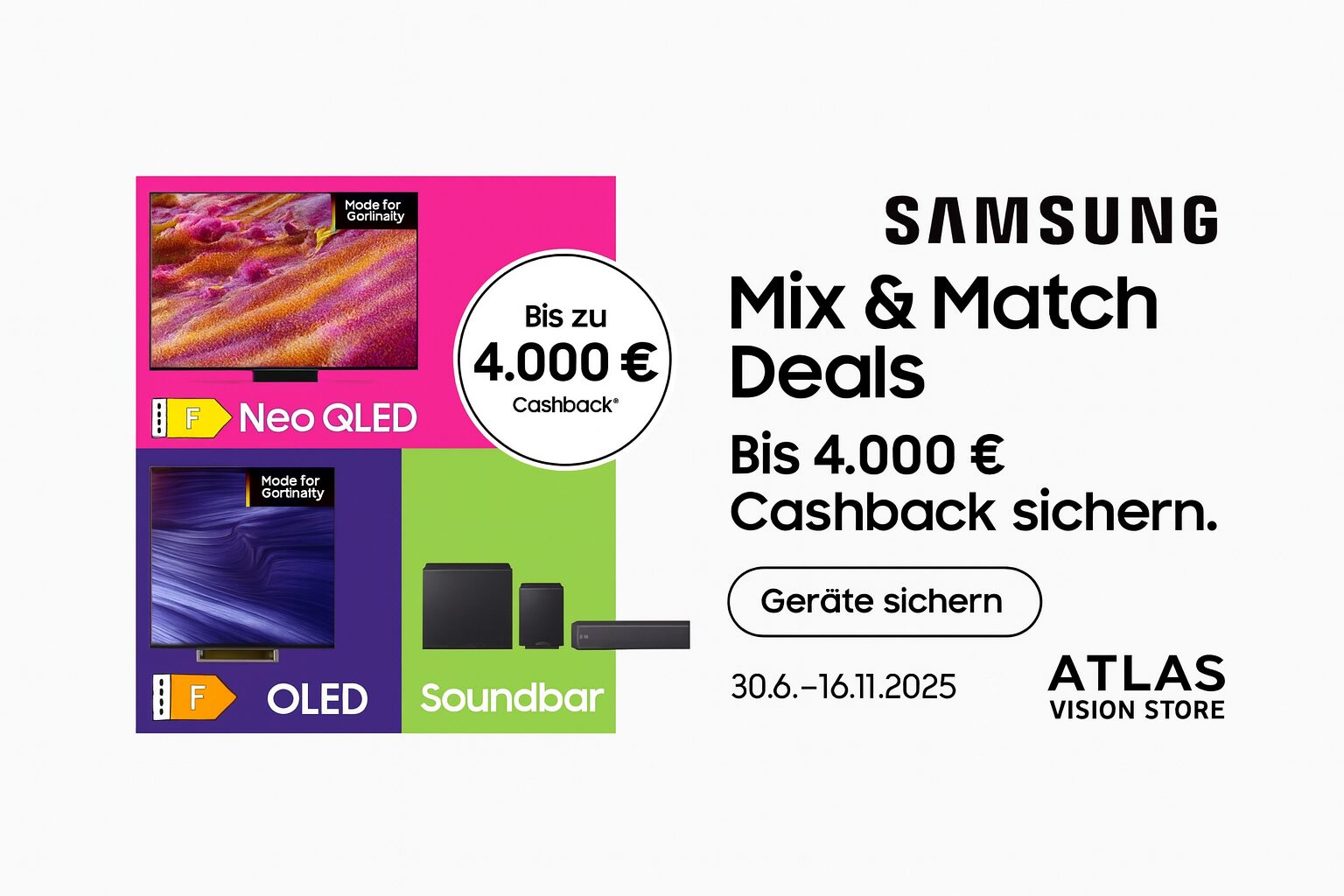 Samsung Mix & Match Cashback 2025 – Bis 4.000 € sichern